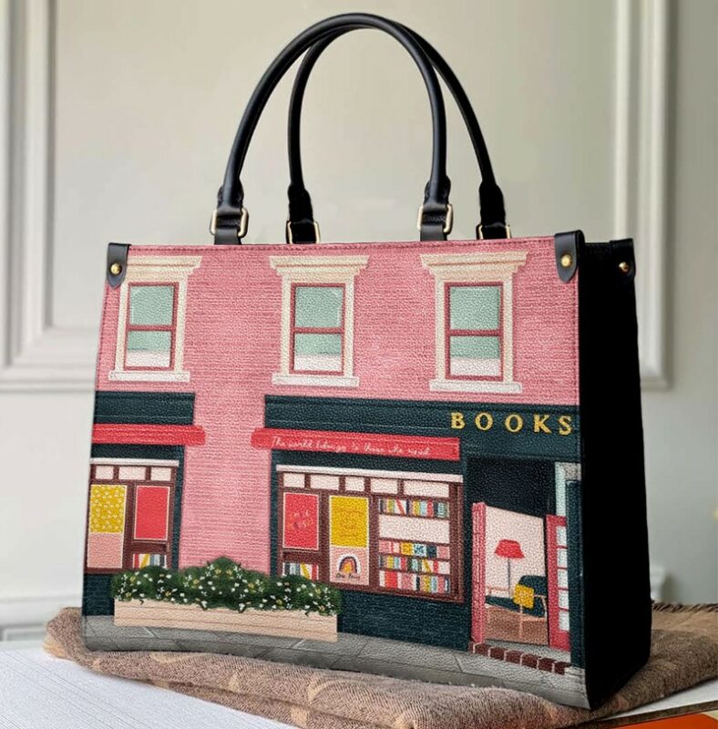 Reading Leather Bag Book Shop Handbag - Venusbooth